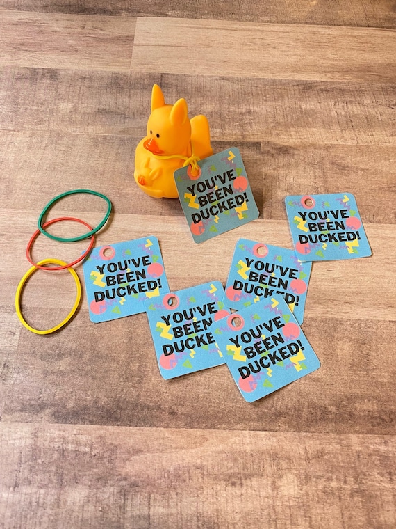 Printable Duck Duck Tag for Rubber Ducks | Etsy