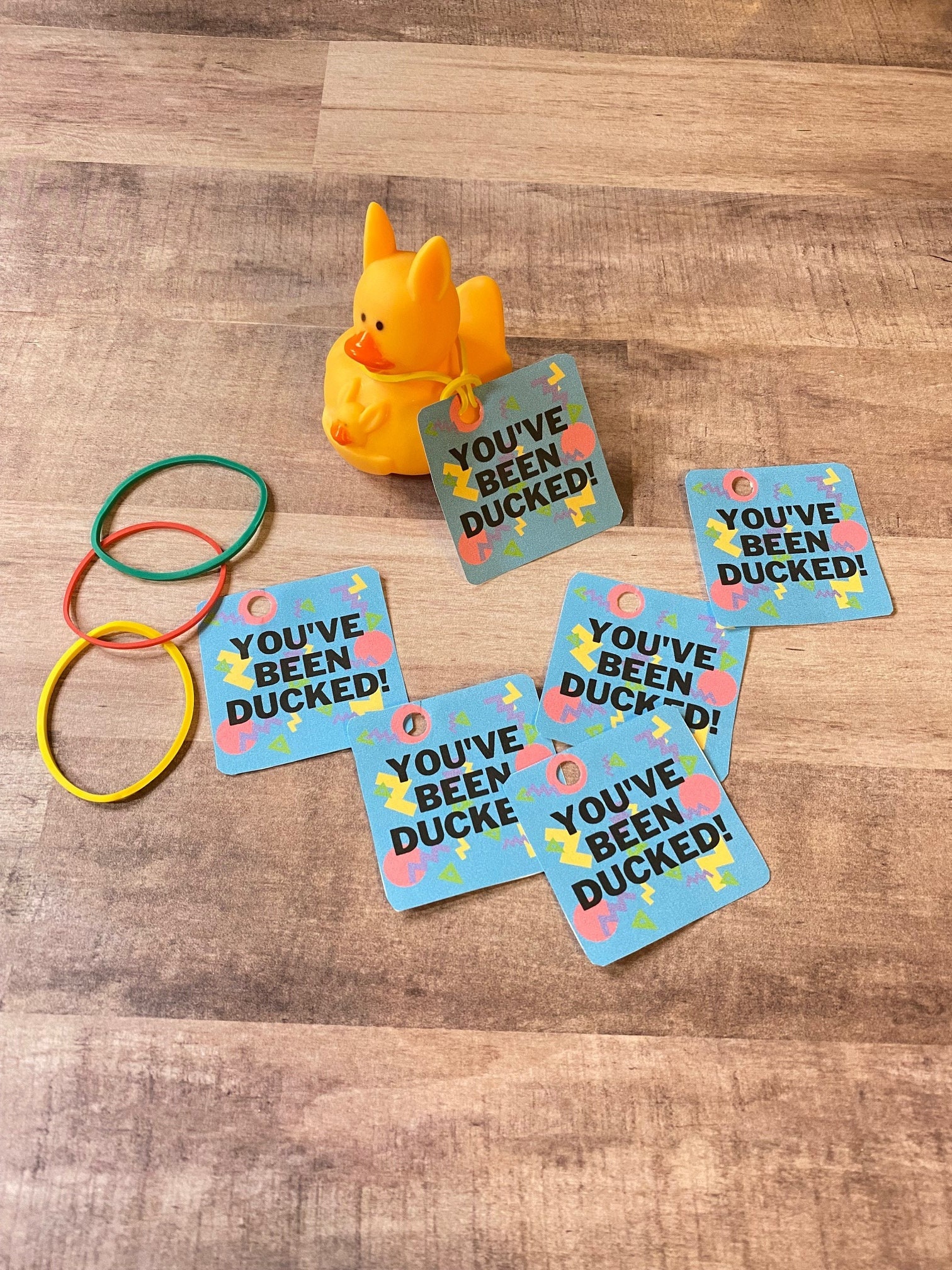 Printable Duck Duck Tag for Rubber Ducks - Etsy