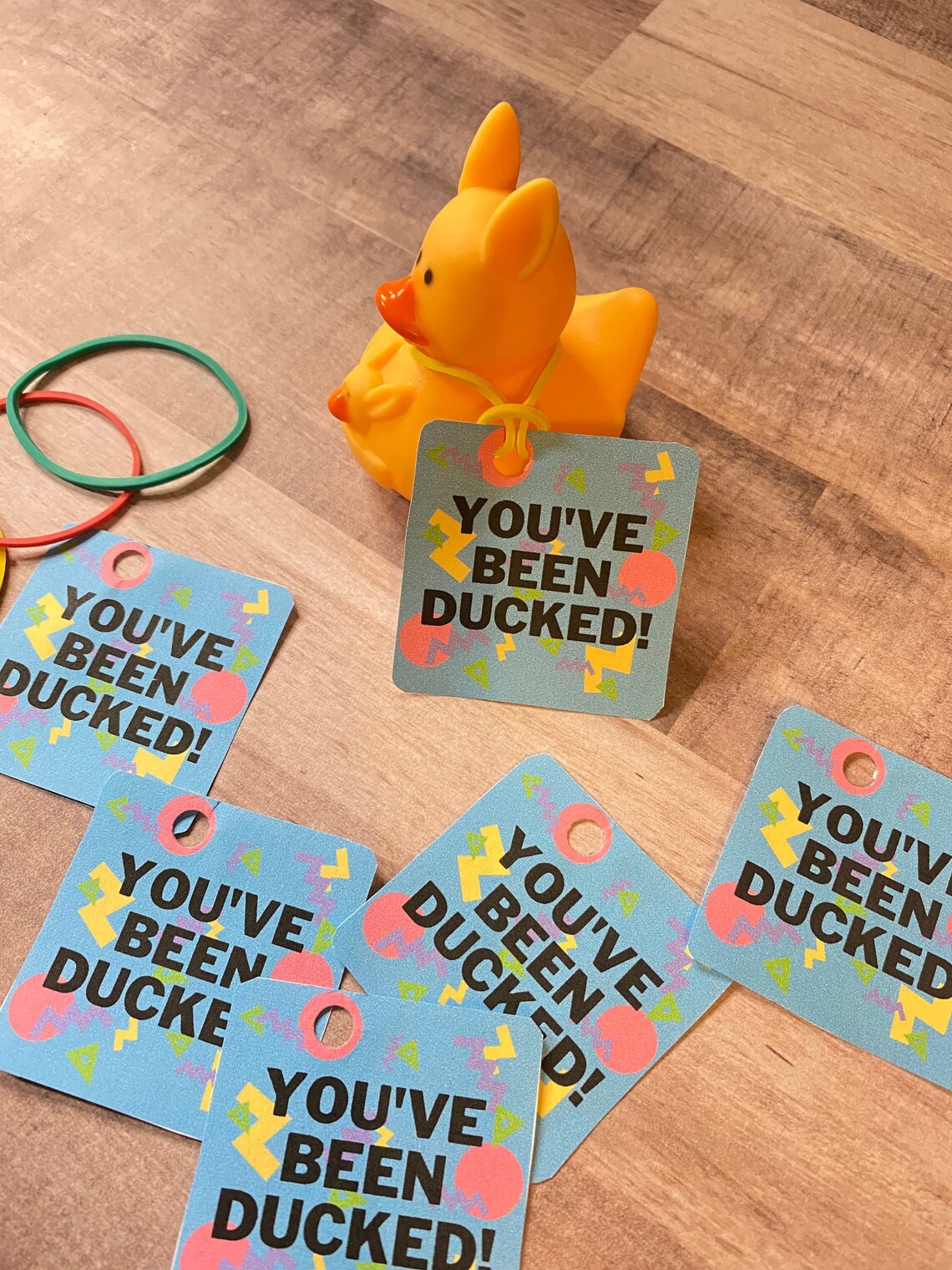 Printable Duck Duck Tag for Rubber Ducks - Etsy