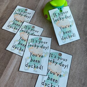 Printable St. Patrick's Day Duck Duck Tag for Rubber Ducks - Etsy