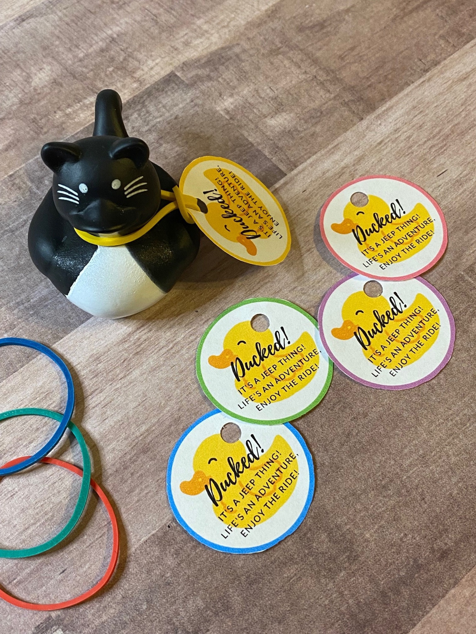 Printable Duck Duck Tag for Rubber Ducks - Etsy