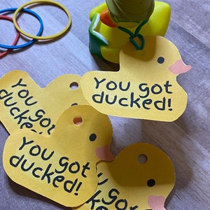 Printable Duck Duck Tag for Rubber Ducks - Etsy