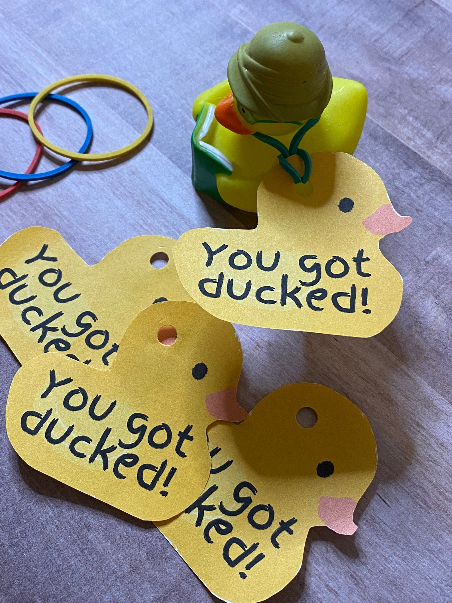 Printable Duck Duck Tag for Rubber Ducks - Etsy