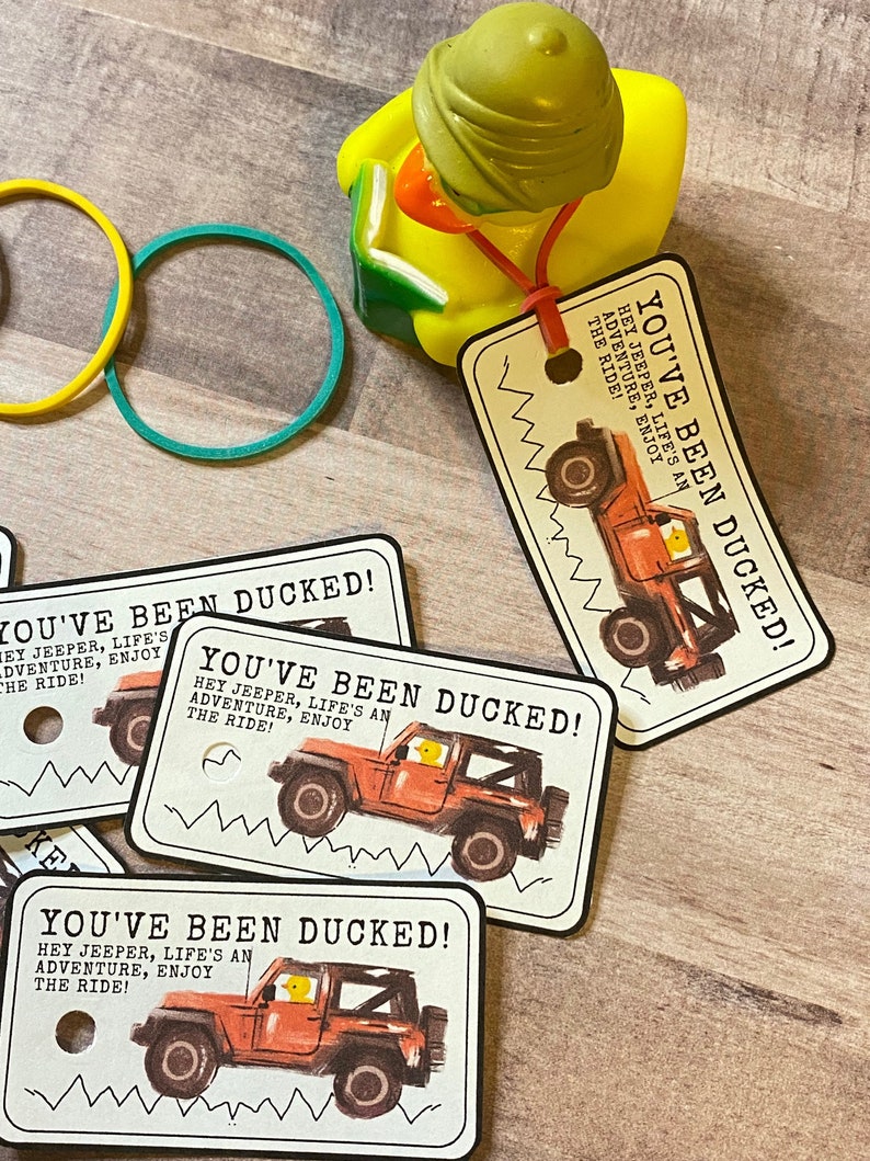 Printable Duck Duck Tag for Rubber Ducks - Etsy