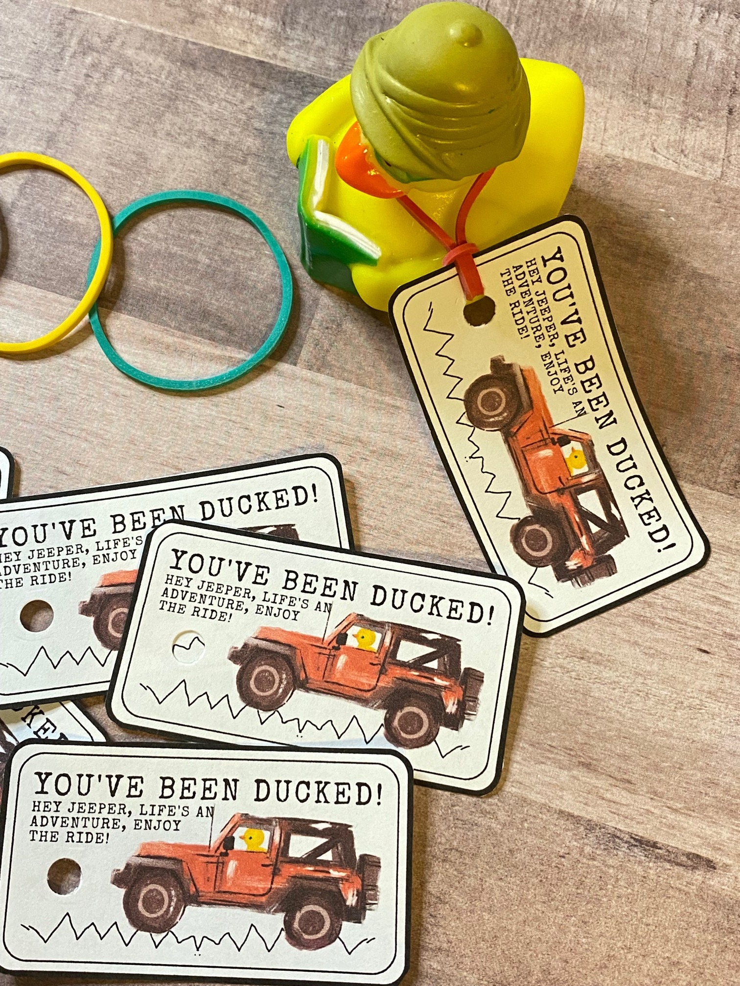 Printable Duck Duck Tag for Rubber Ducks - Etsy Canada