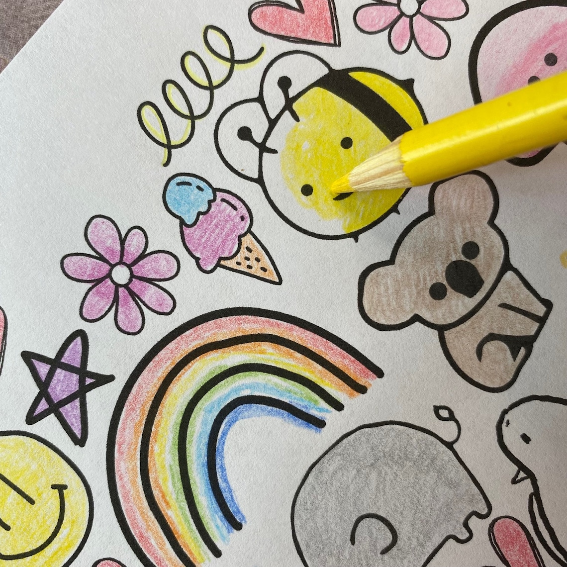 Printable Doodle Activity Sheet - Etsy