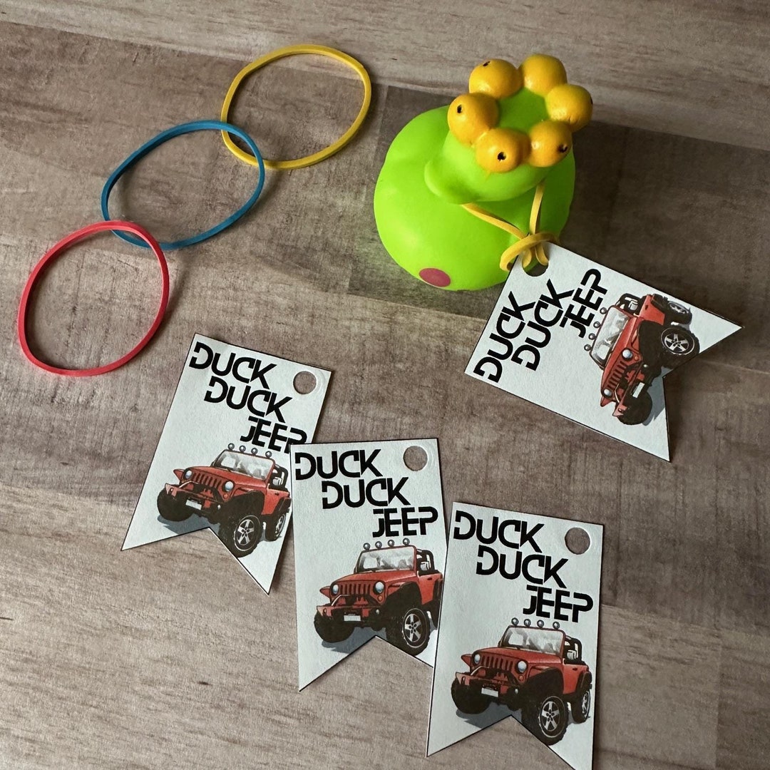 Printable Duck Duck Tag for Rubber Ducks - Etsy