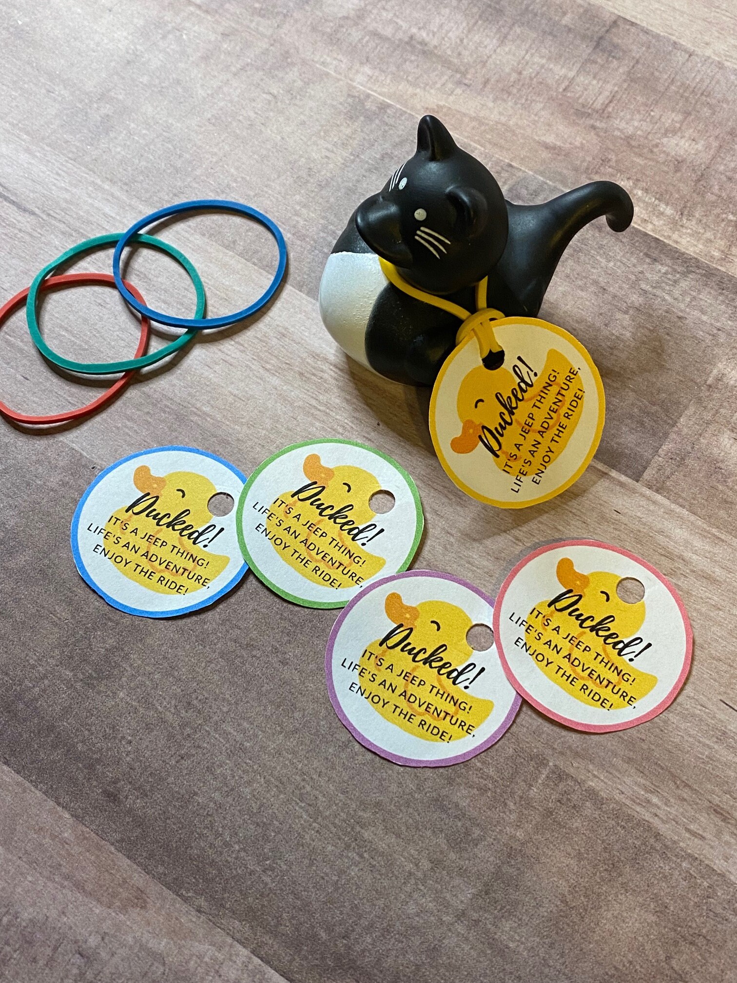 Printable Duck Duck Tag for Rubber Ducks - Etsy