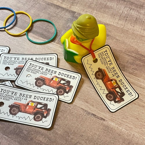 Printable Duck Duck Tag for Rubber Ducks - Etsy