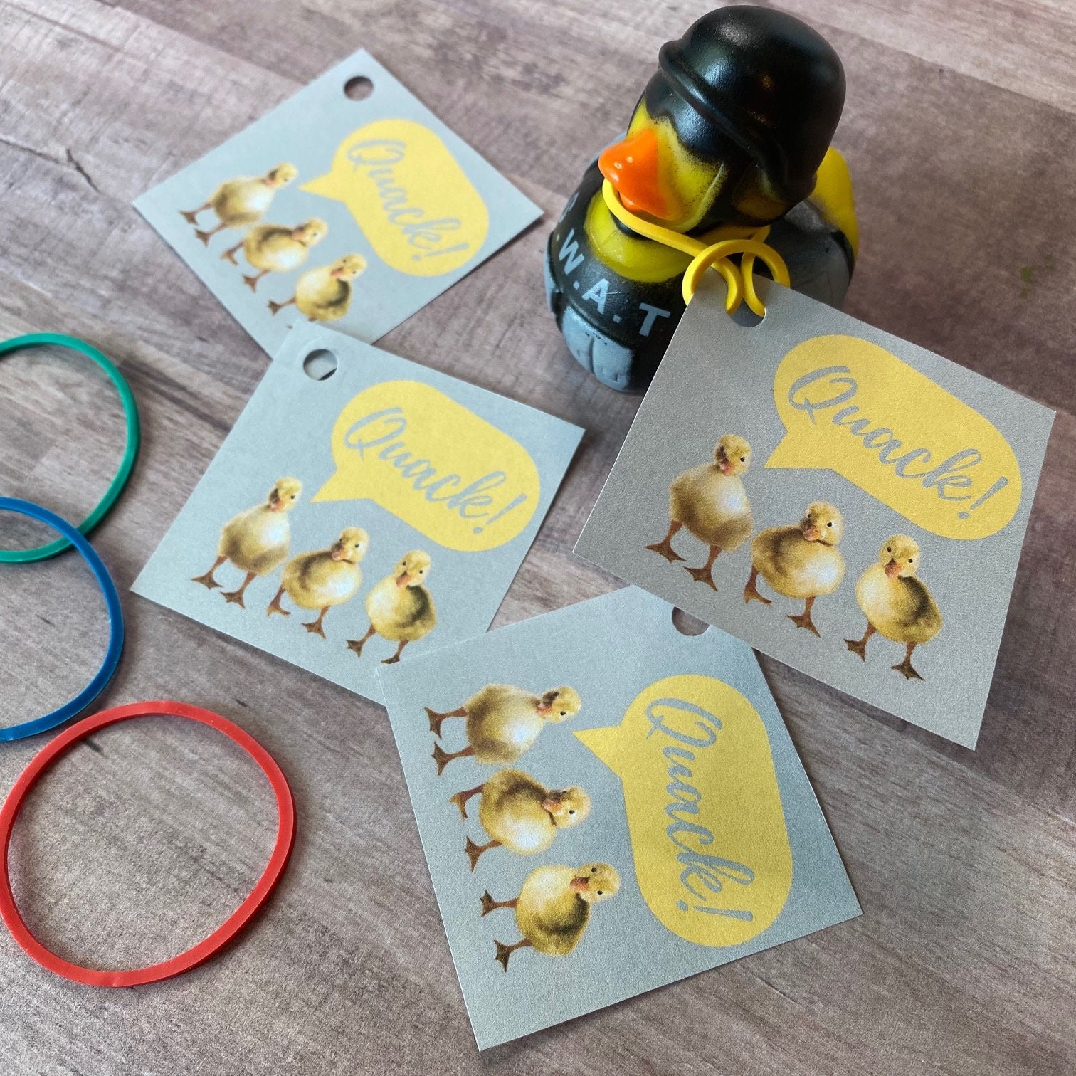 Printable Duck Duck Tag for Rubber Ducks - Etsy