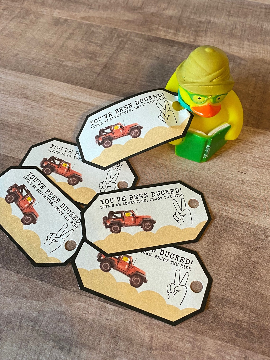 Printable Duck Duck Tag for Rubber Ducks - Etsy