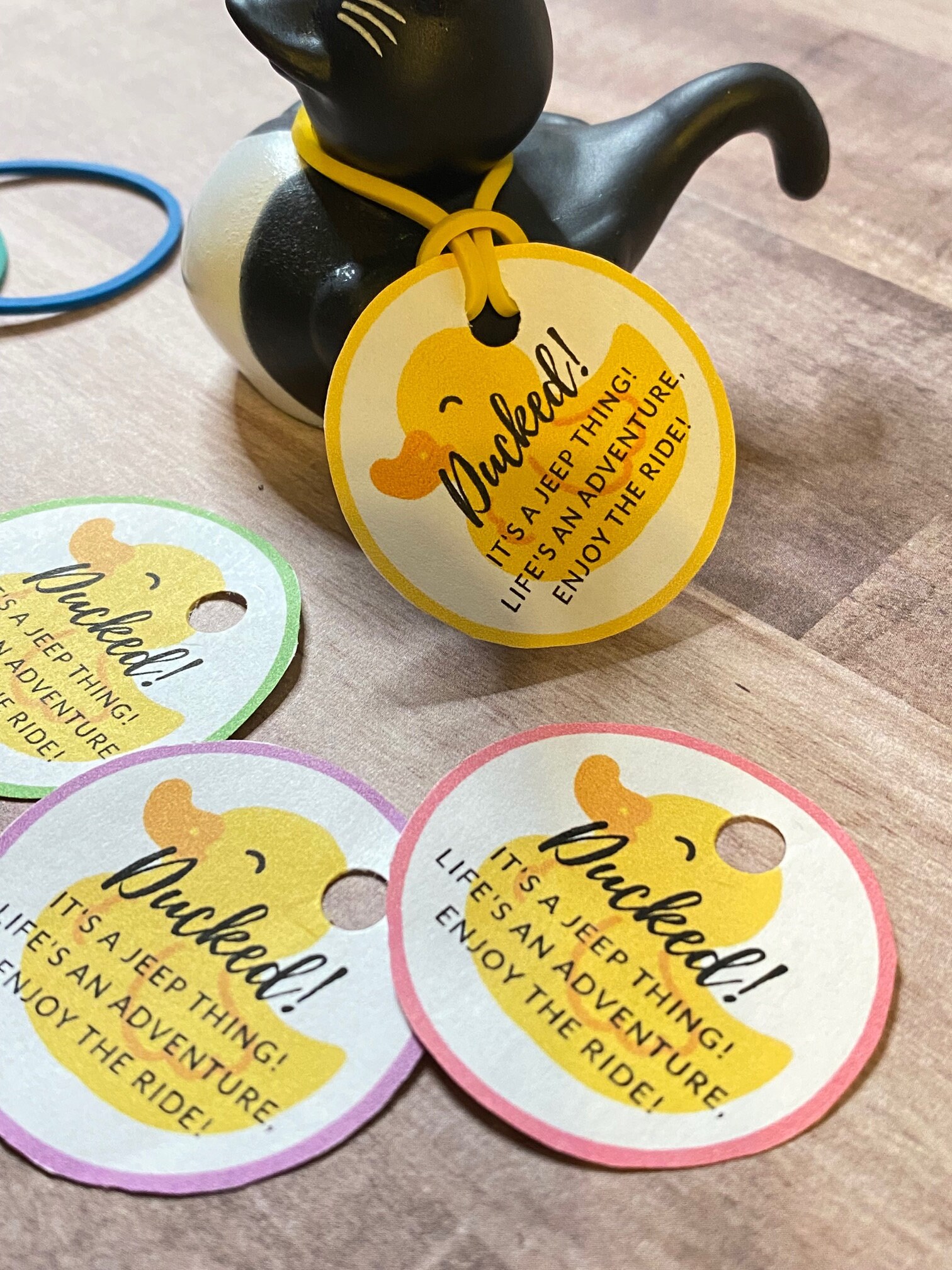 Printable Duck Duck Tag for Rubber Ducks - Etsy