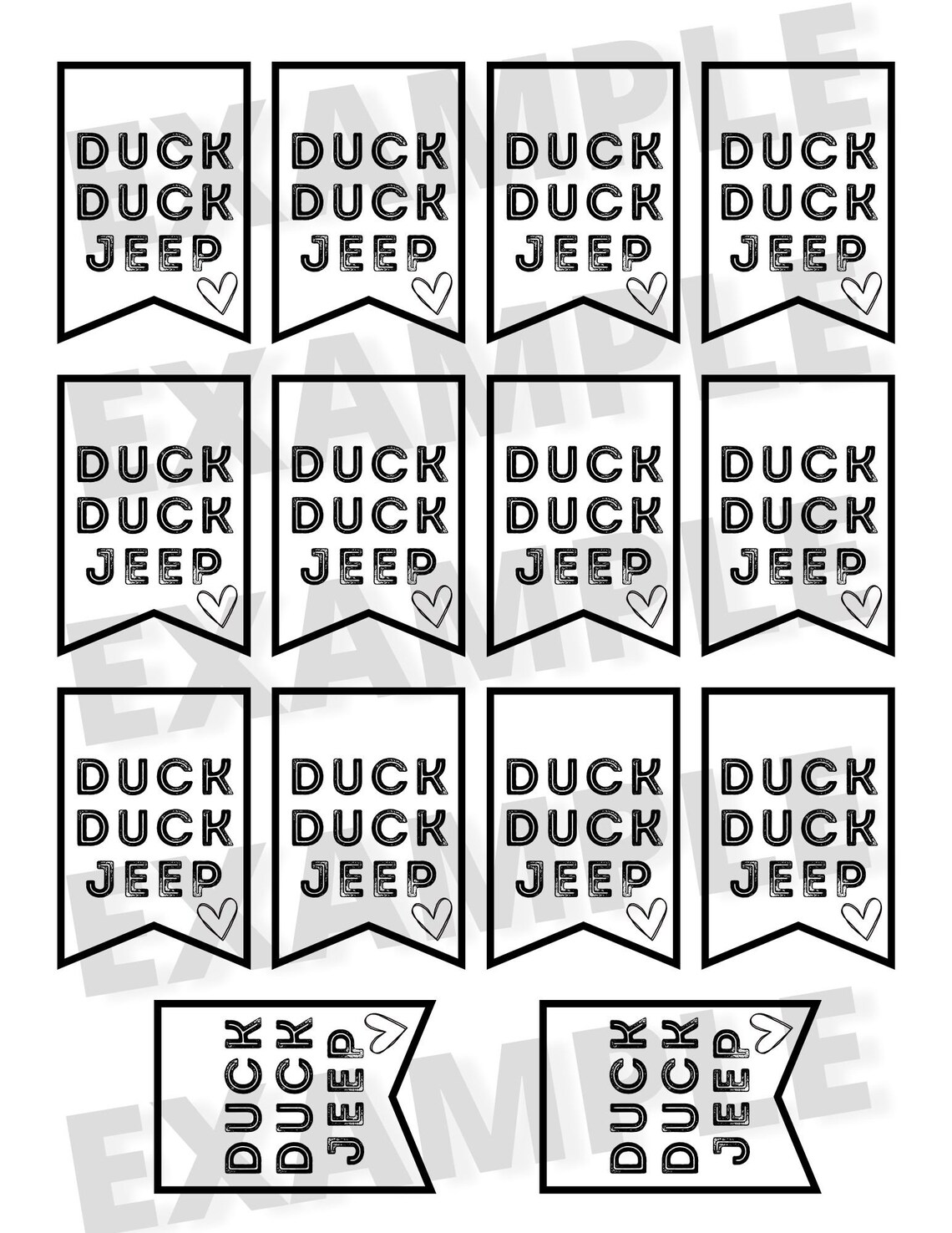 Printable Duck Duck Tag for Rubber Ducks - Etsy