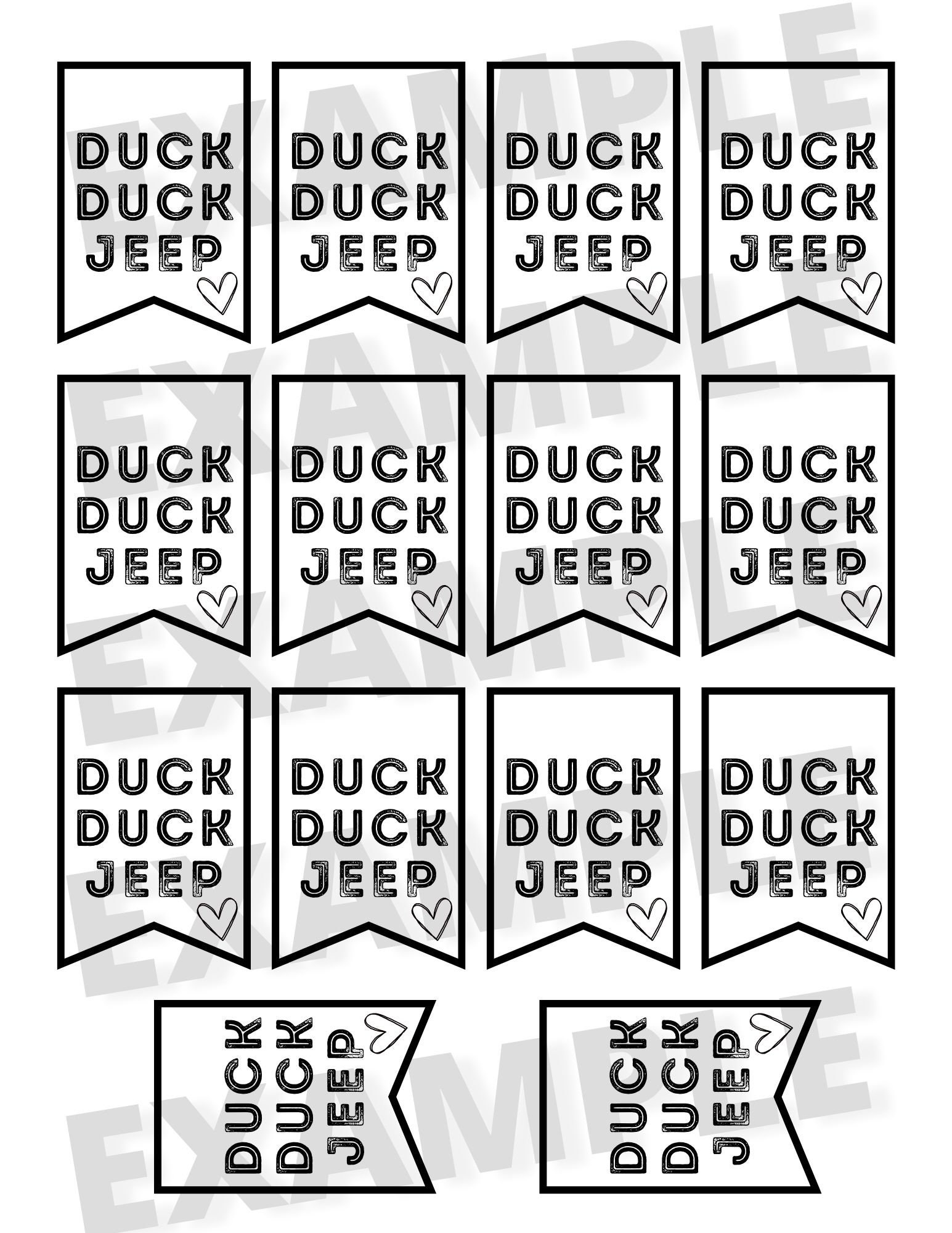 Printable Duck Duck Tag for Rubber Ducks - Etsy