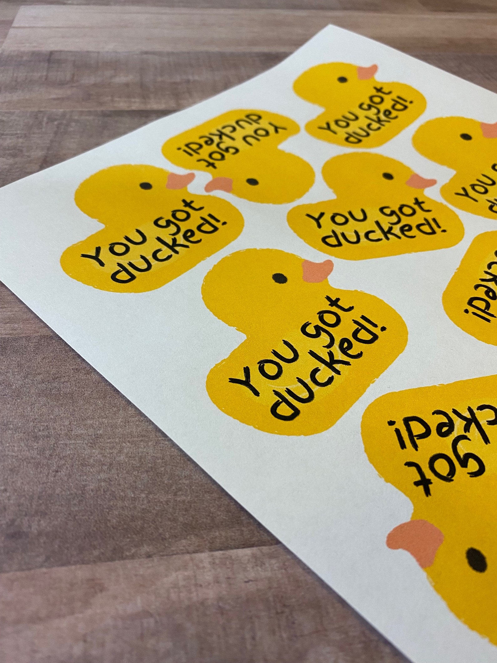Printable Duck Duck Tag for Rubber Ducks - Etsy