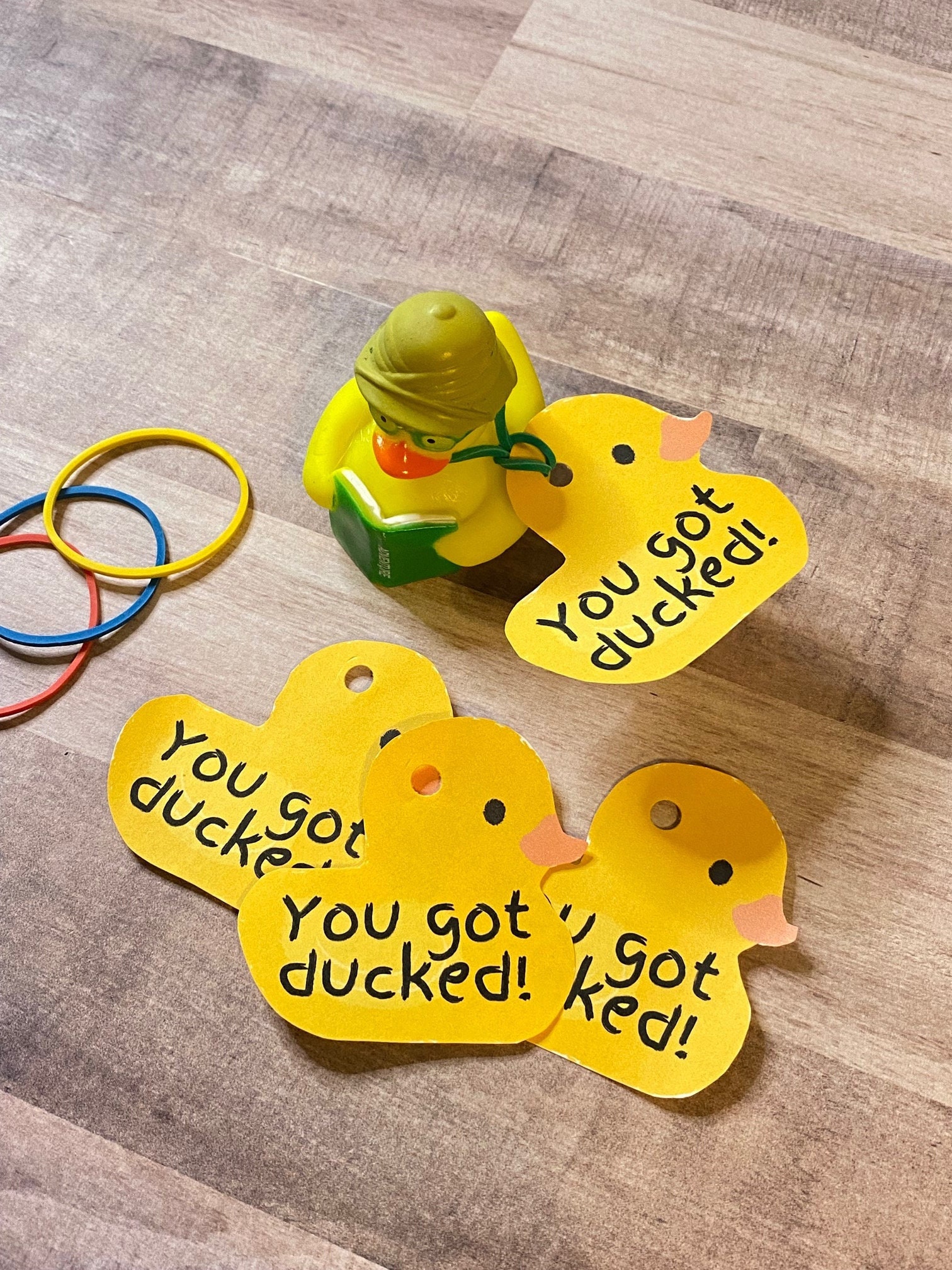 Printable Duck Duck Tag for Rubber Ducks - Etsy