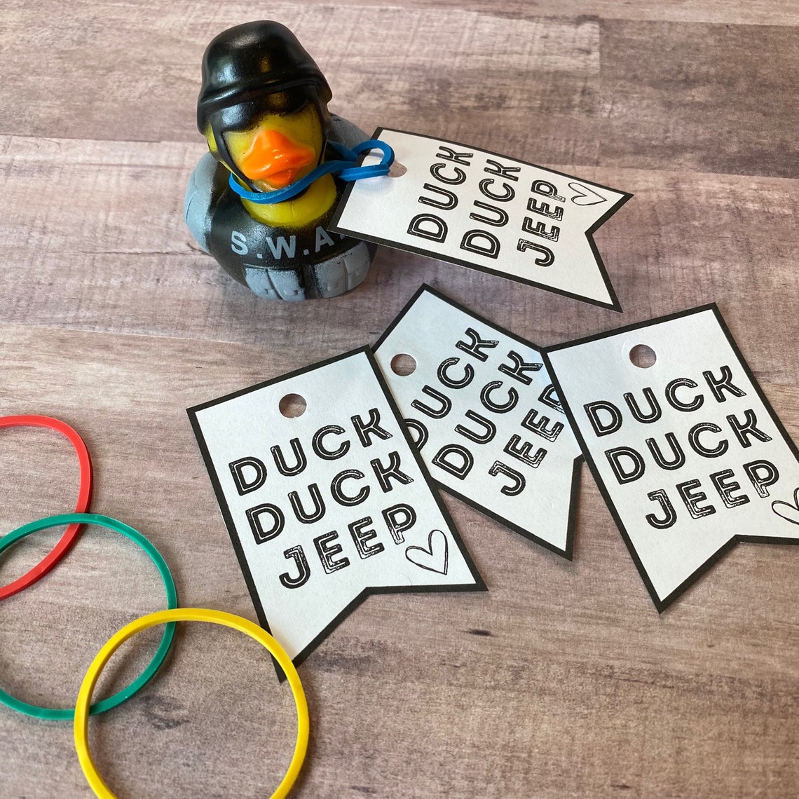 Printable Duck Duck Tag for Rubber Ducks - Etsy