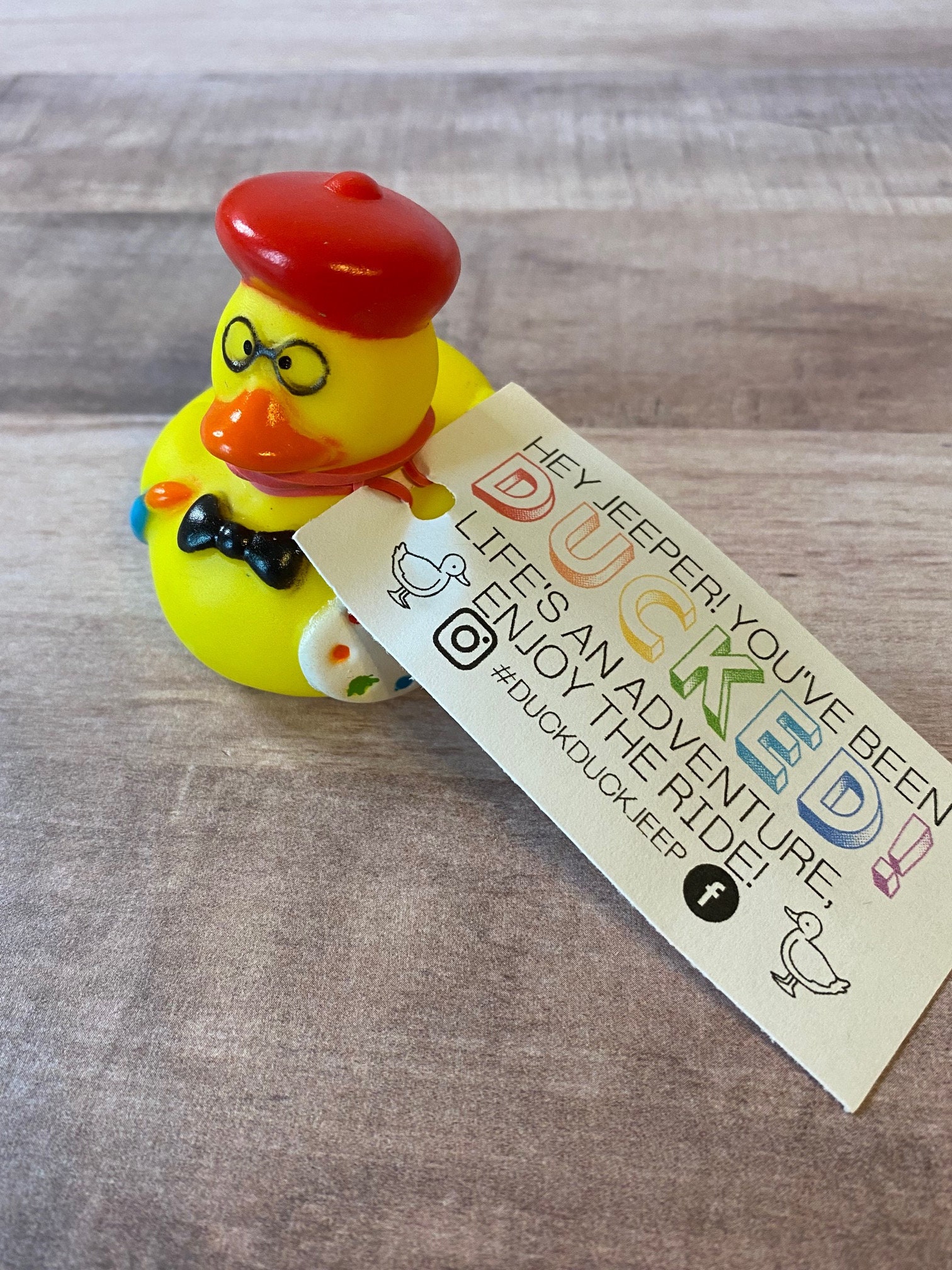 Printable Duck Duck Tag for Rubber Ducks - Etsy
