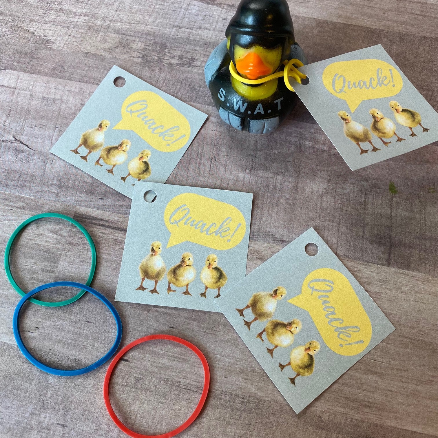 Printable Duck Duck Tag for Rubber Ducks - Etsy