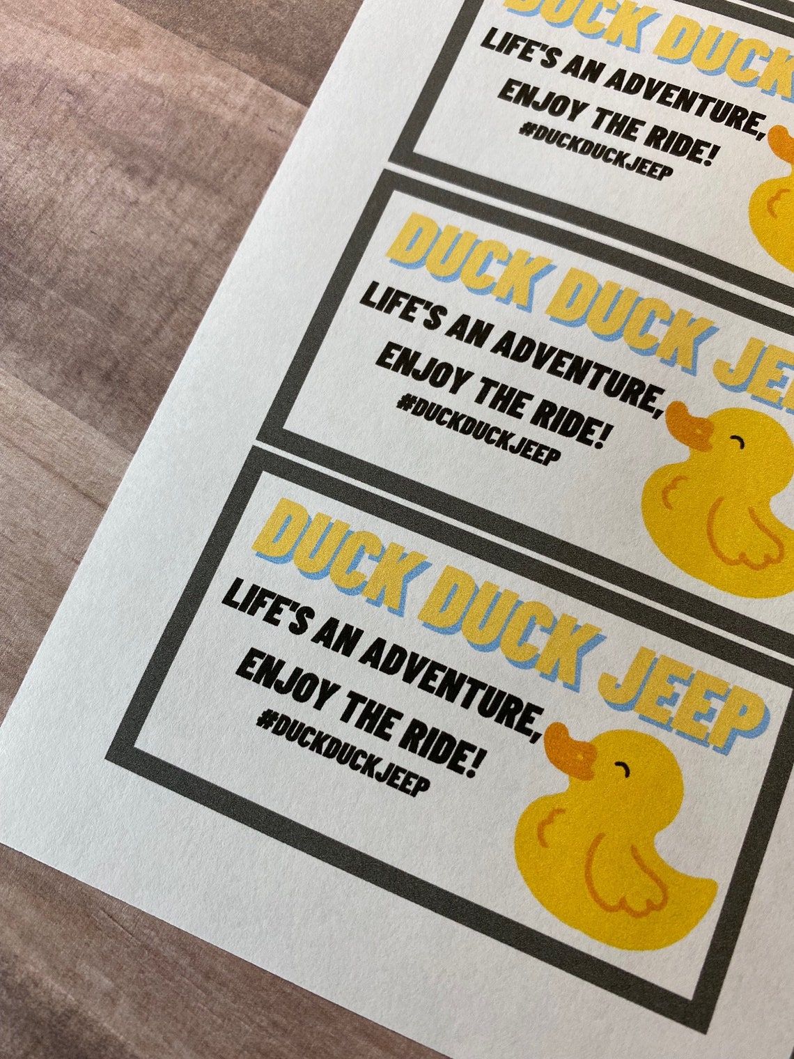 Printable Duck Duck Tag for Rubber Ducks - Etsy
