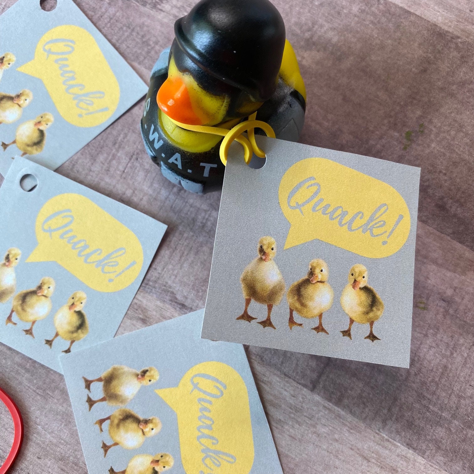 Printable Duck Duck Tag for Rubber Ducks - Etsy