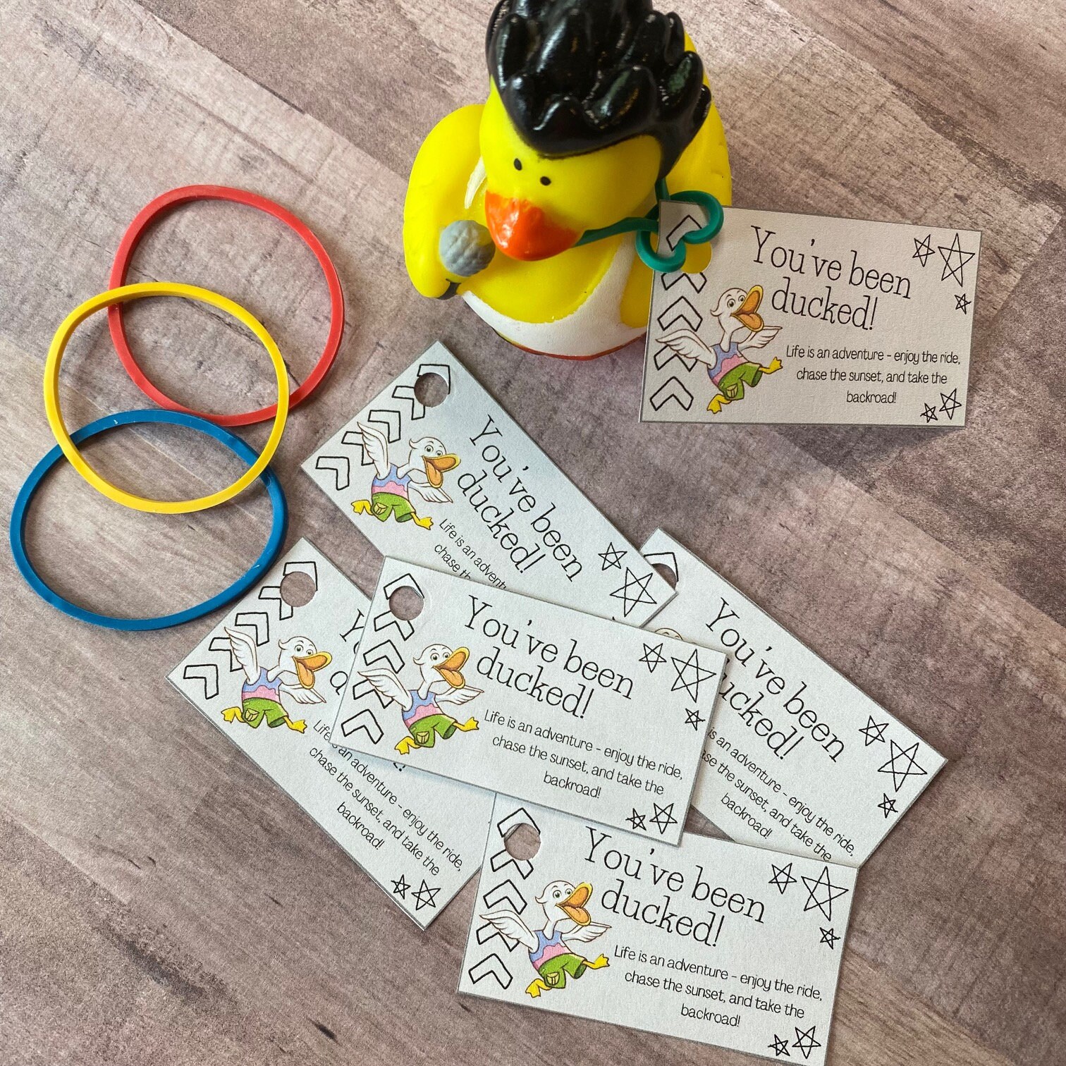 Printable Duck Duck Tag for Rubber Ducks - Etsy