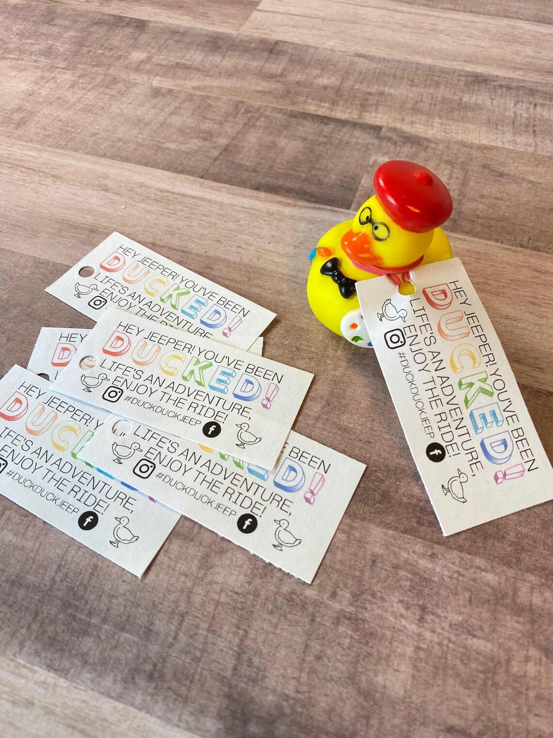 Printable Duck Duck Tag for Rubber Ducks - Etsy