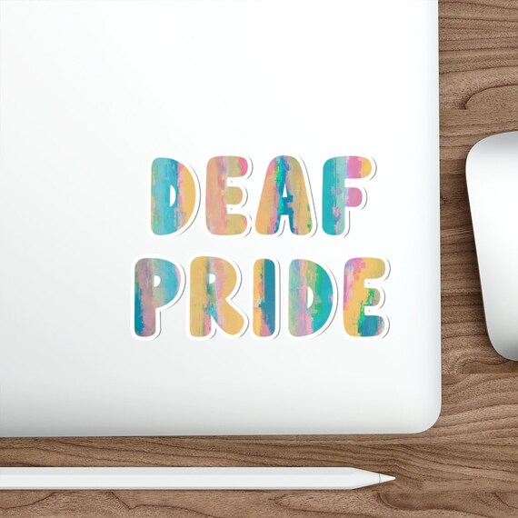 Deaf Gift Deaf Pride Sticker Hearing Loss Sticker American Sign ...