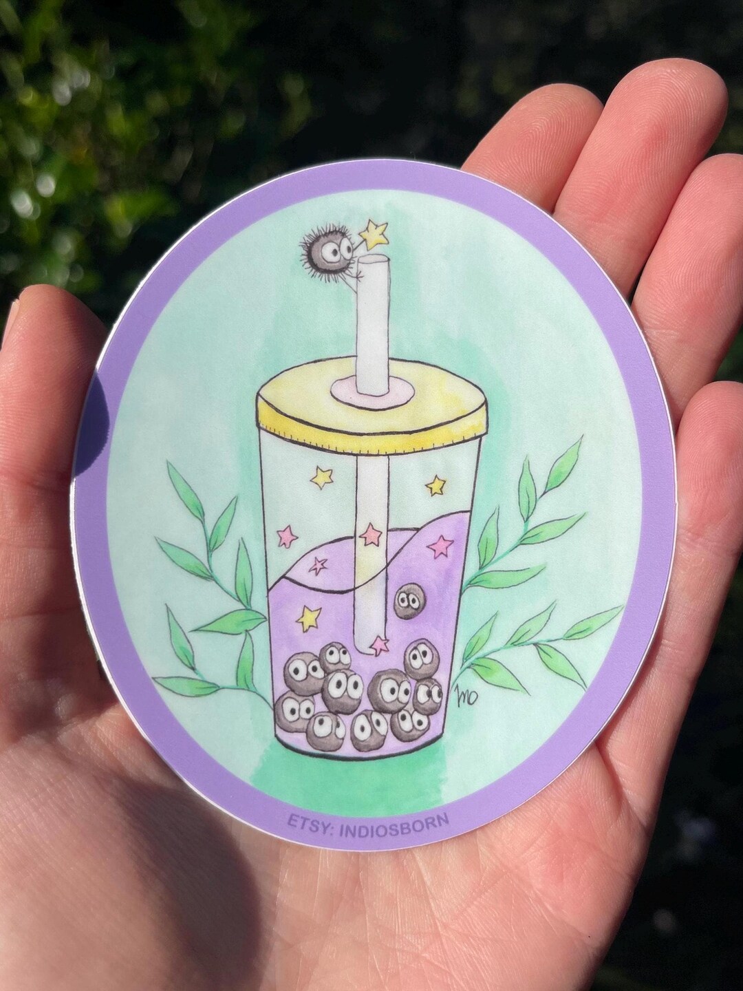 Soot Bubbles Soot Sprite, Studio Ghibli, Boba Tea, Cute Pastel Vinyl ...