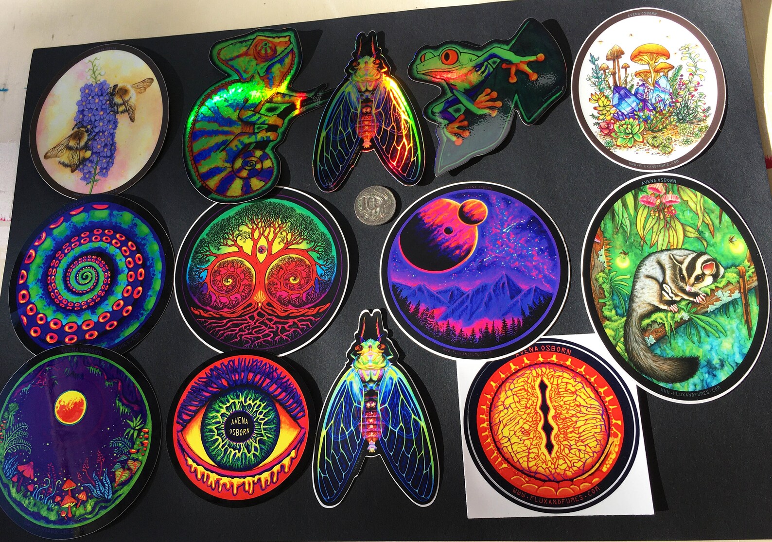 Large Sticker Pack All Designs Variety of Psychedelic | Etsy