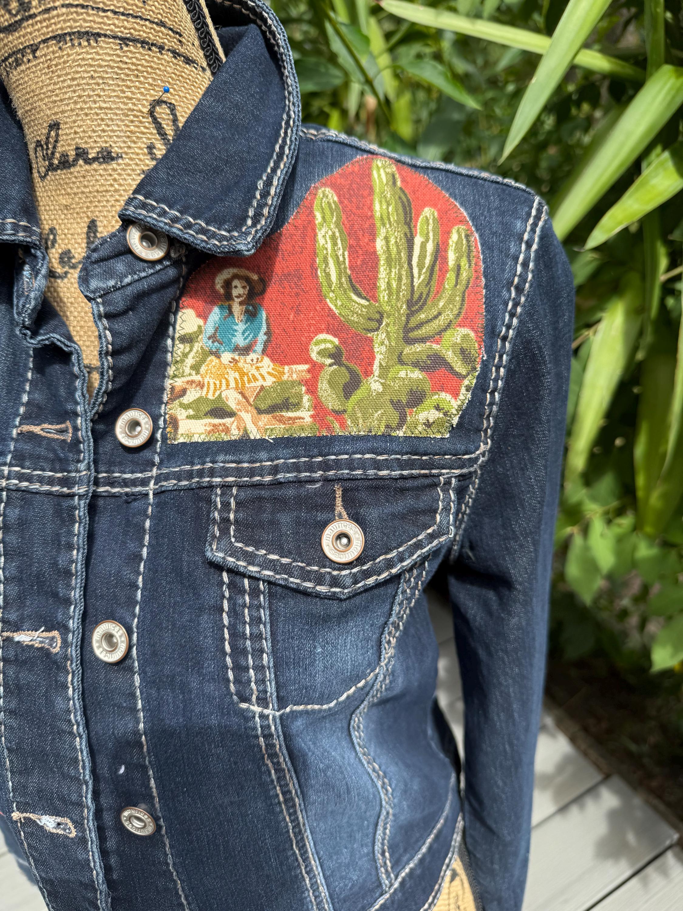 Size M Vintage and Rustic Denim Jacket - Etsy