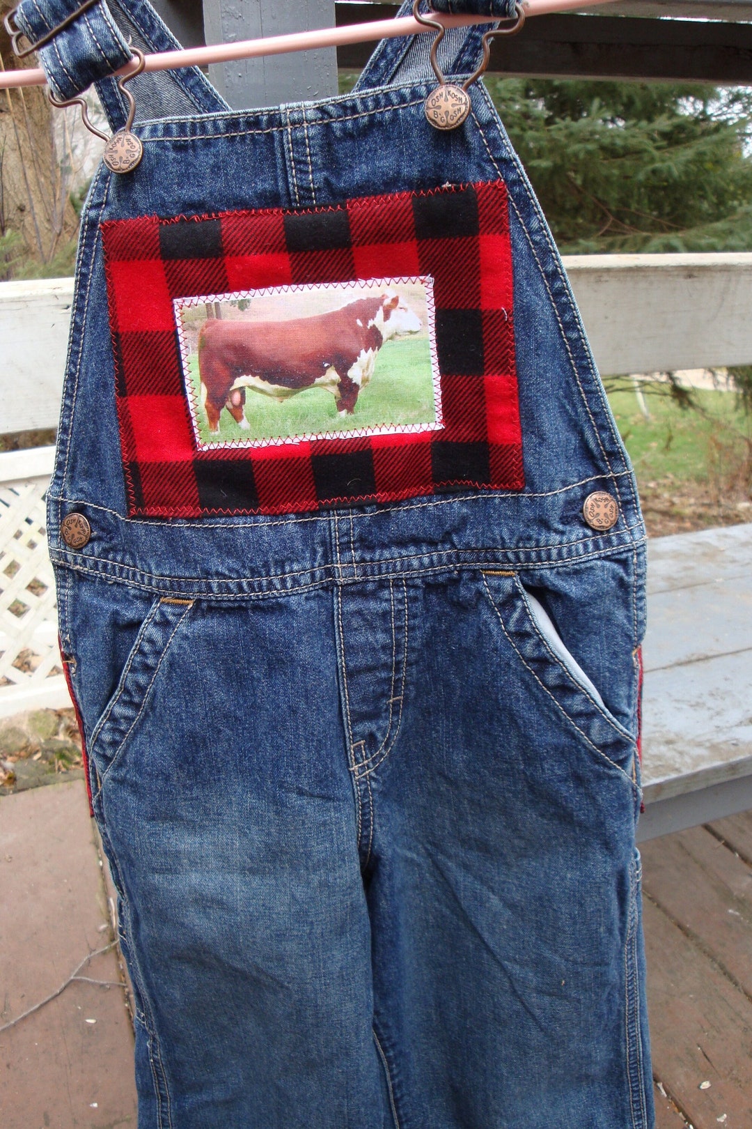 3T Oshkosh Overalls With Cows - Etsy