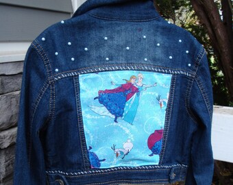 Denim Jacket Frozen - Etsy