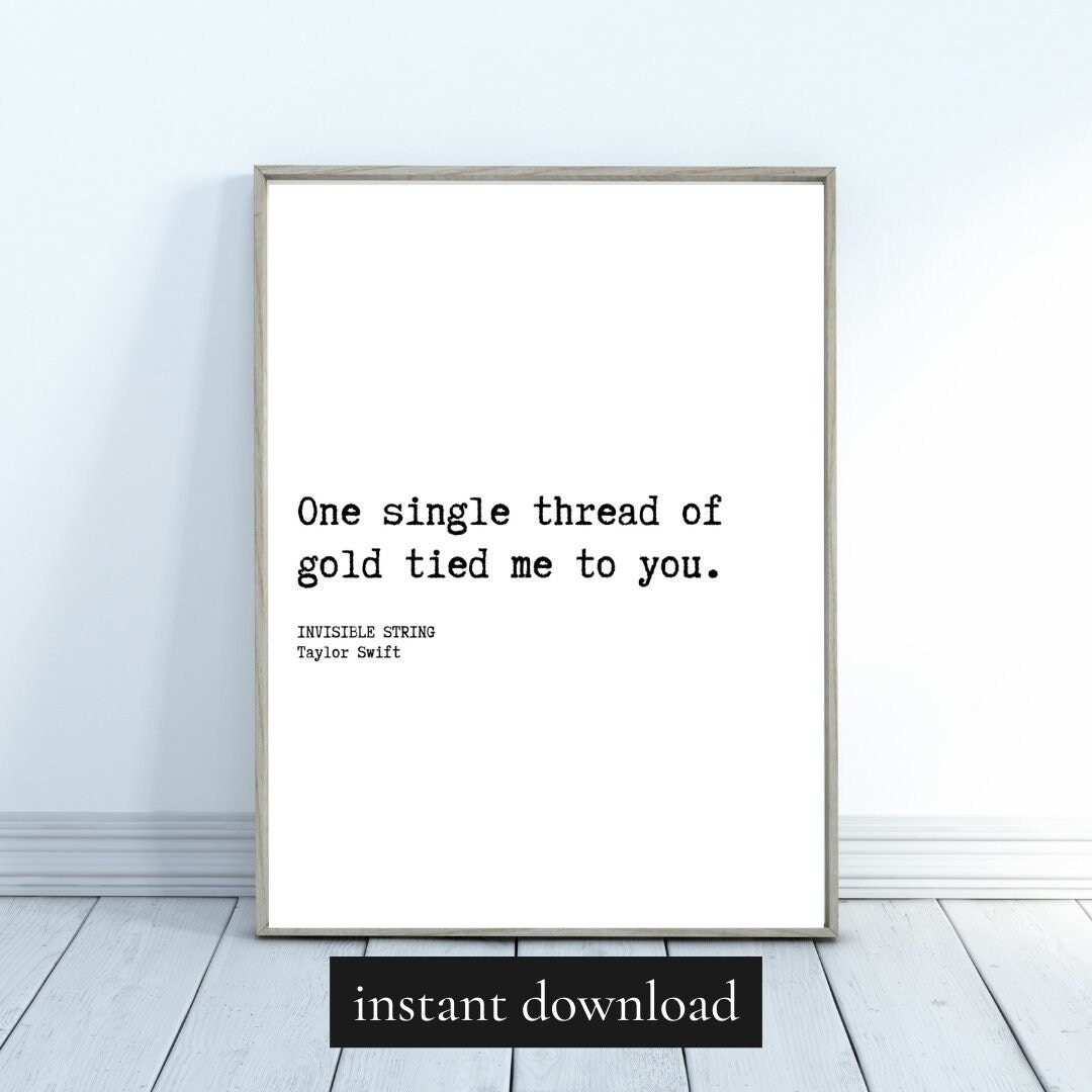 Invisible String, Taylor Swift, Taylor Swift Lyrics, Instant Download ...