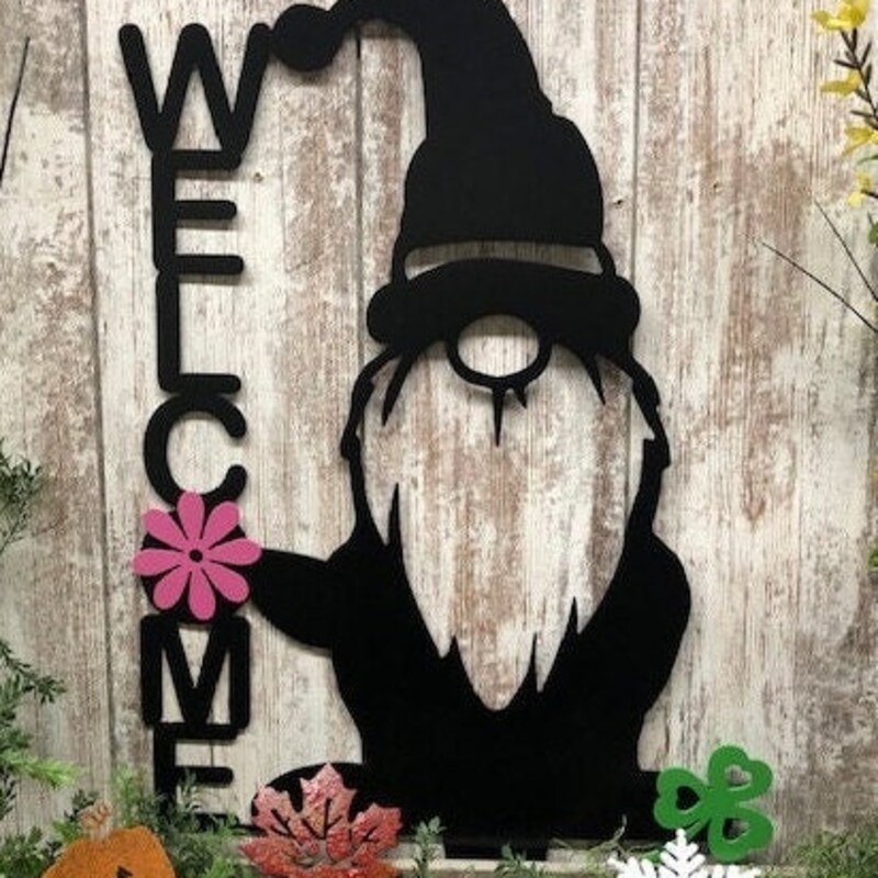 Gnome Welcome Sign - Etsy