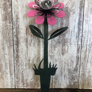 Solar Flower, Solar Stake, 15”, Solar Light, Garden Decor, Handmade - Etsy