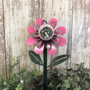 Solar Flower, Solar Stake, 15”, Solar Light, Garden Decor, Handmade - Etsy