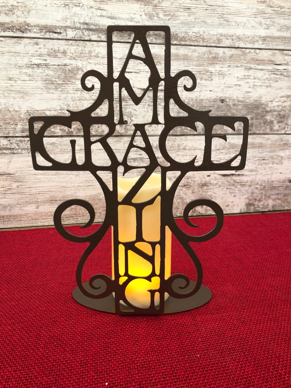 Amazing Grace Candle Stand | Etsy