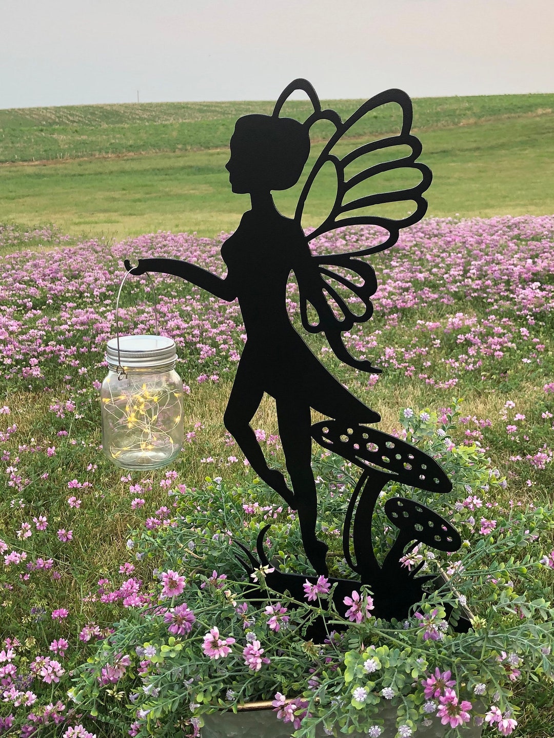 Solar Fairy Lights, Fairy Garden Stake, Jar Lights, Fairy, Fairy ...