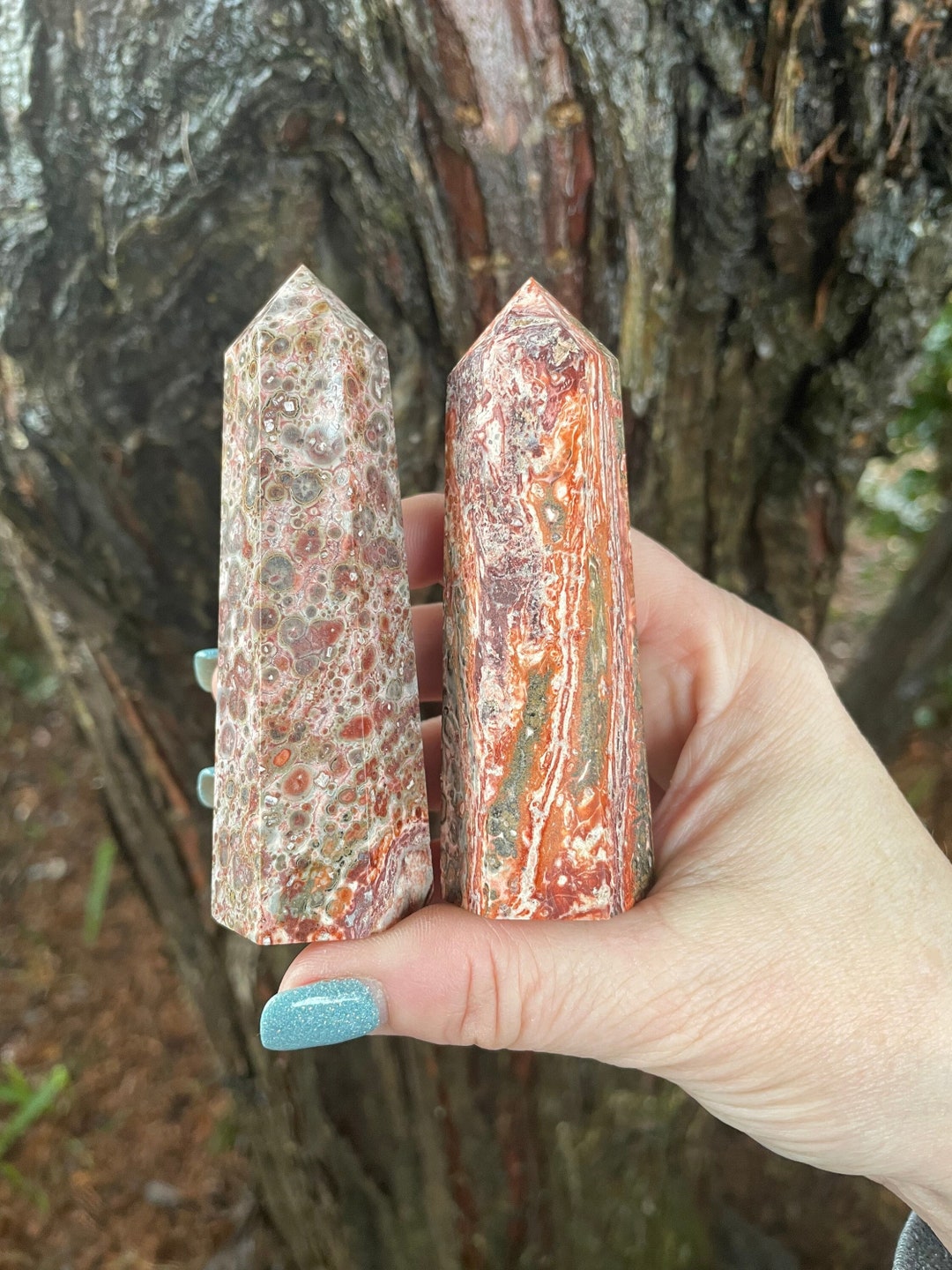 Leopard Skin Jasper Jasper Leopard Skin Point Jasper Point - Etsy