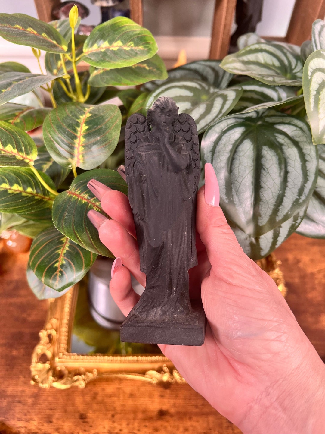 Obsidian, Black Obsidian, Obsidian Angel, Crystal Angel, Angels, Angel ...