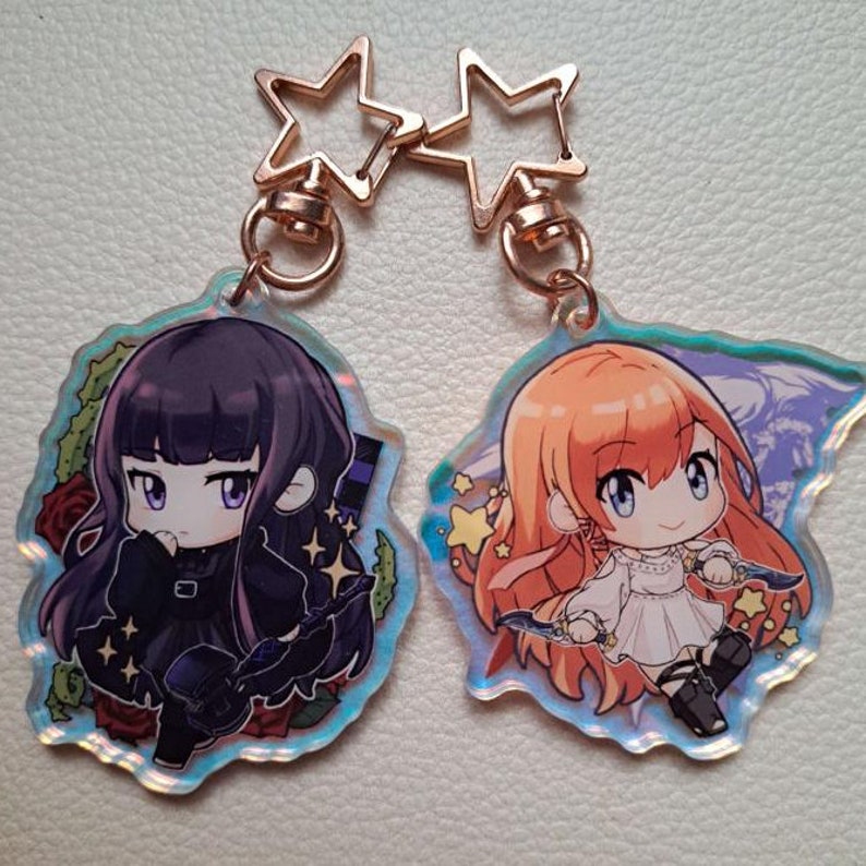 Final Fantasy XIV (FFXIV) Holo Keychains: Ryne, Gaia, Erenville, Themis ...