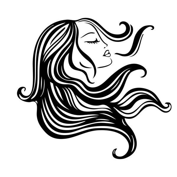 Long Flowing Hair Etsy