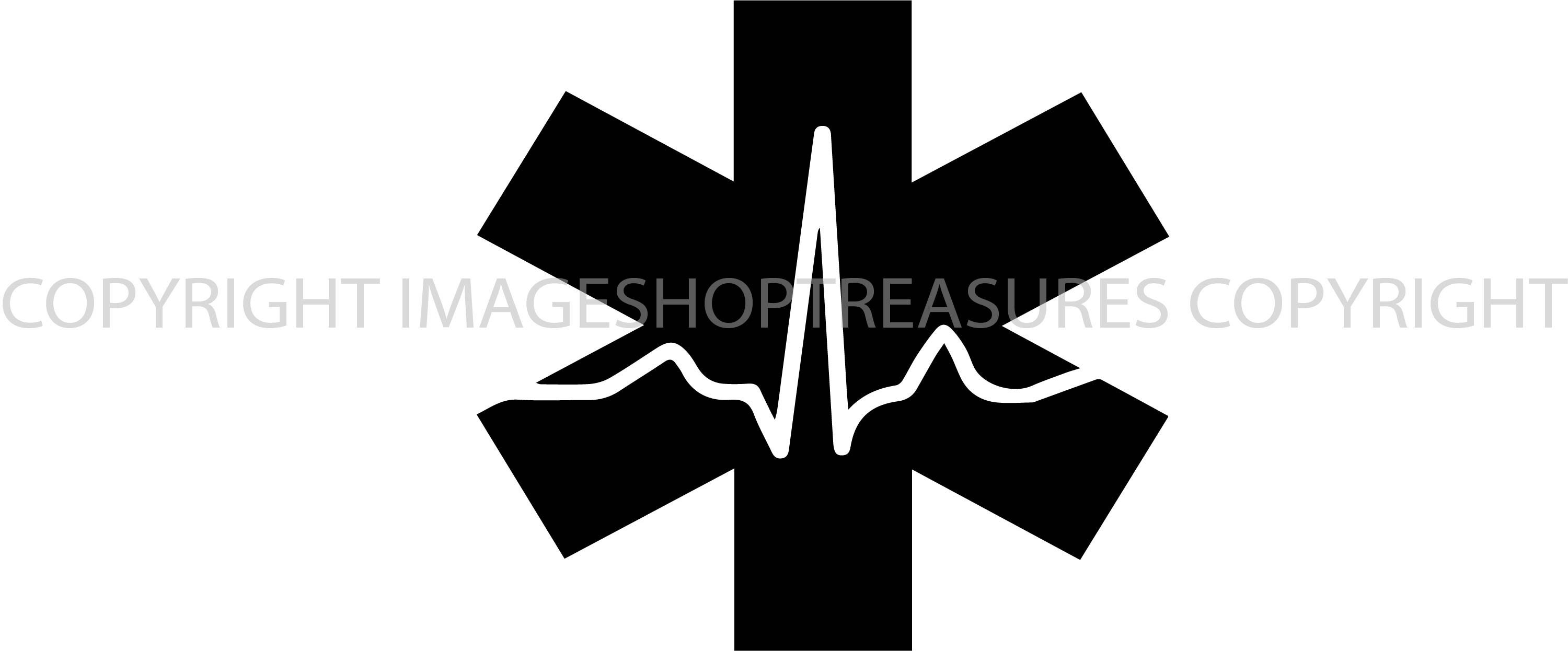 EMT Cardiac Heart Doctor Nurse Er Ed Logo Medical Sick | Etsy