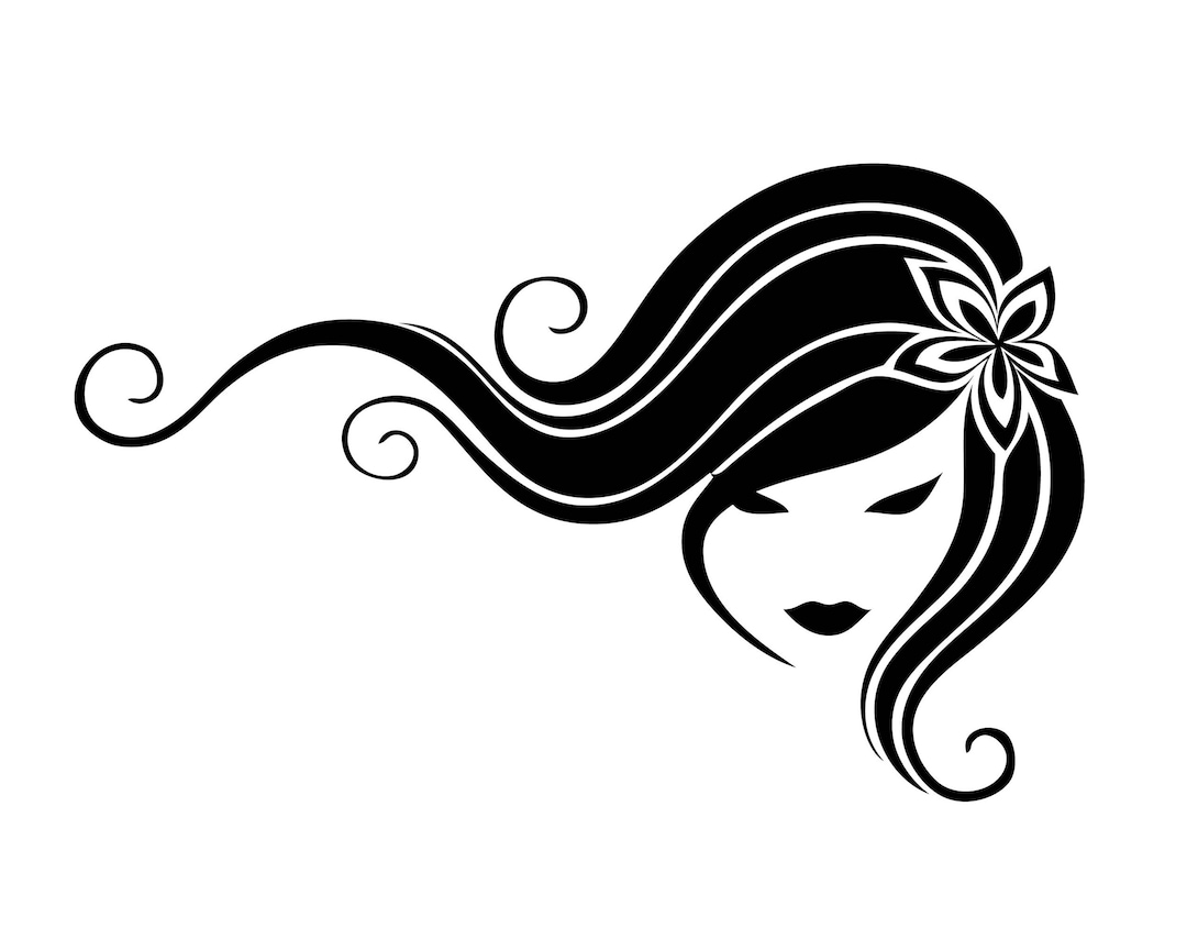 Beautiful WOMAN Princess Curls Cute Hair Flower Flowing Shop Salon ...