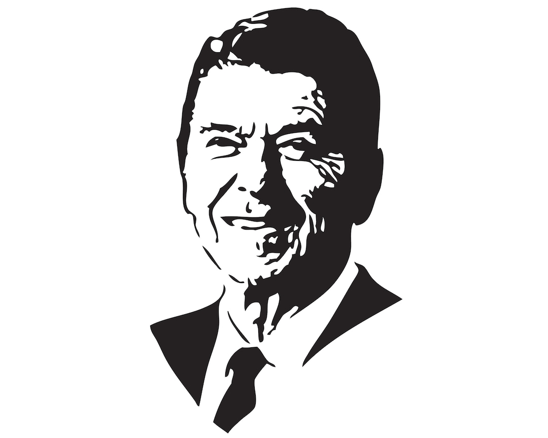 Ronald Reagan Nancy Republican Trump Hero SVG PNG Jpeg, Eps File Smile ...