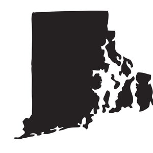 Rhode Island RI State Silhouette Shape Map U.s.united America - Etsy