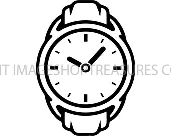 Clock With Clock Hands. Cut Files for Cricut. Clip Art eps - Etsy