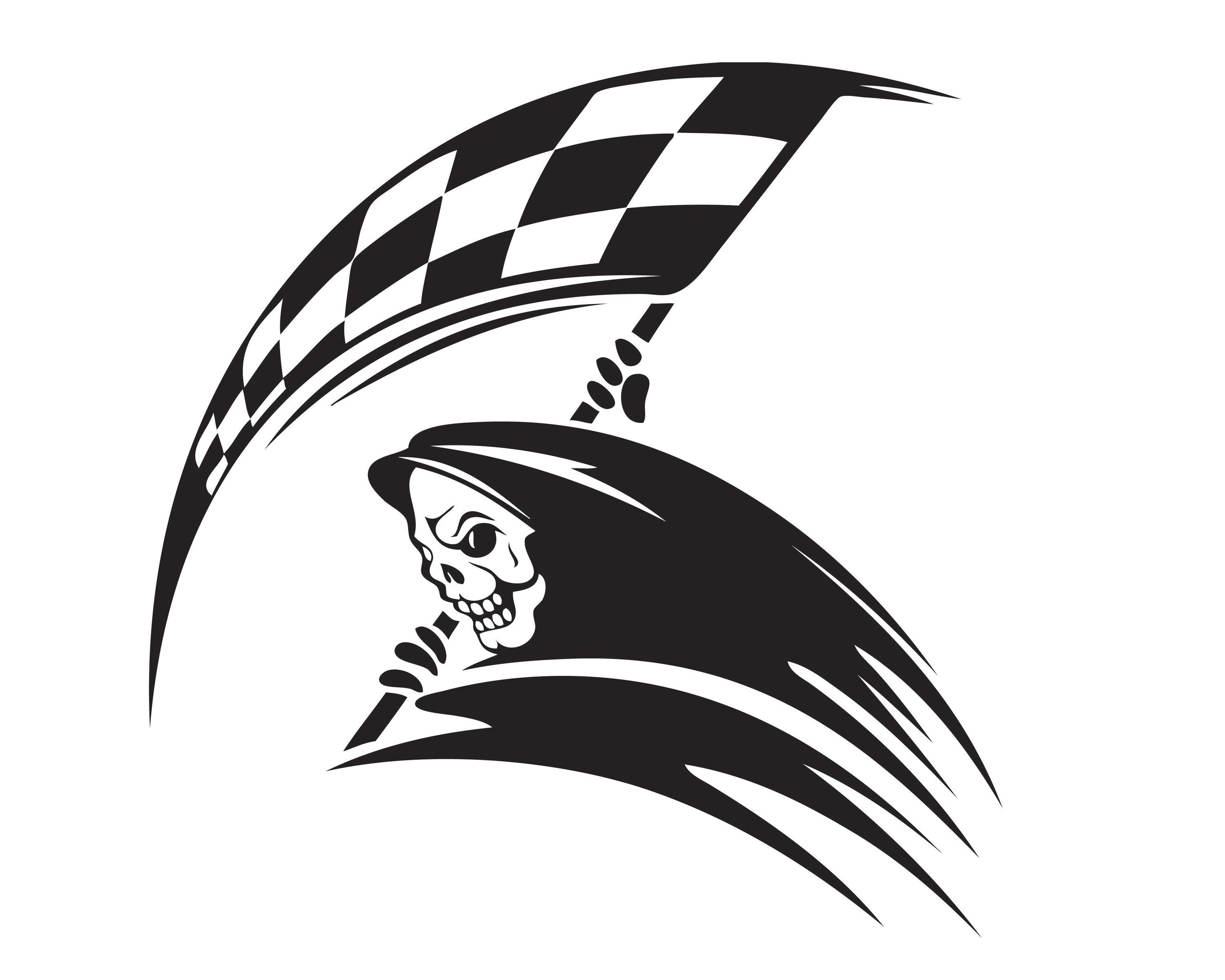 Checkered Flag Background Tattoo