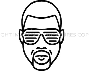 Kanye West Logo Svg - Etsy New Zealand